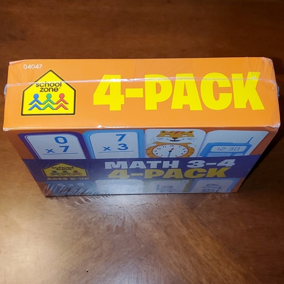 School Zone | Other | Math Flashcards Grade 345 4 Pack | Poshmark